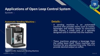 Application of control system | PPTX