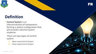 Application of control system | PPTX