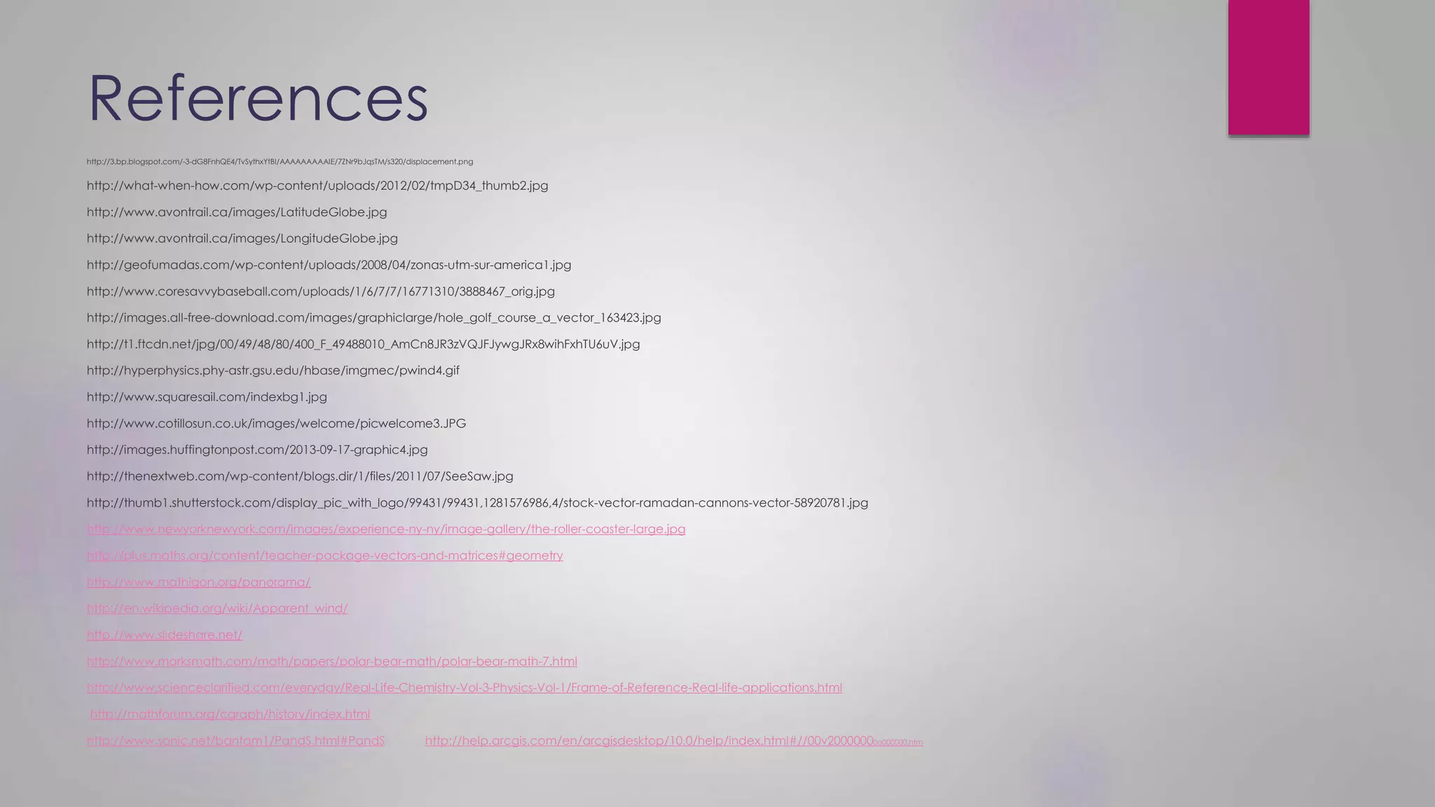 Application of coordinate system and vectors in the real life | PPTX