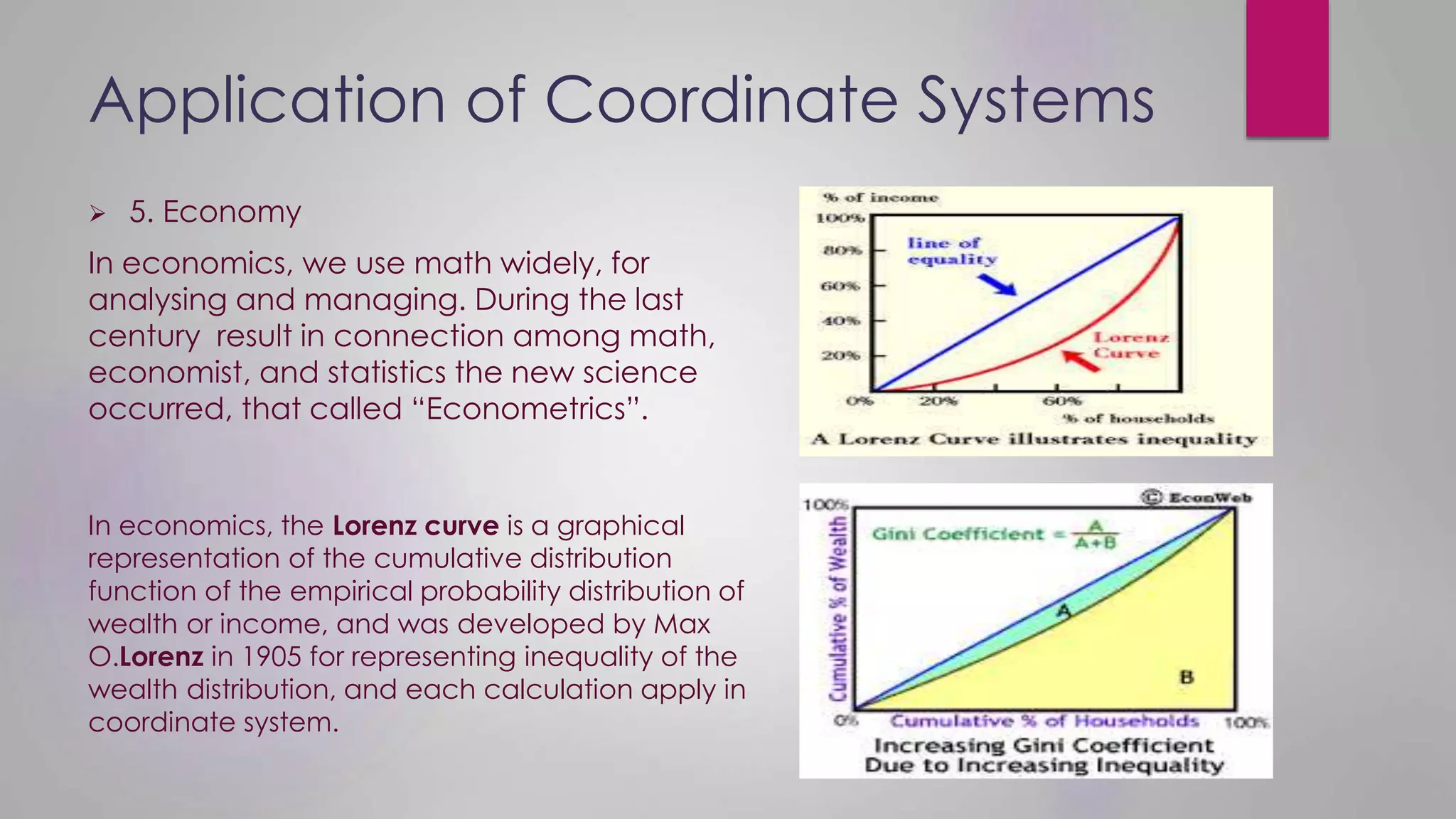 Application of coordinate system and vectors in the real life | PPTX