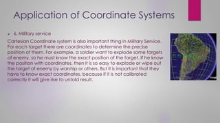 Application of coordinate system and vectors in the real life | PPTX