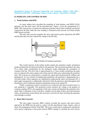 Application of crowbar protection on dfig based wind turbine connected ...
