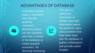 Application of Database Management System in E-Commerce Business | PPTX