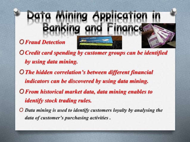 Application of data mining | PPTX | Databases | Computer Software and Applications