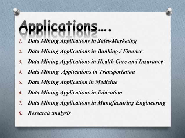 Application of data mining | PPTX | Databases | Computer Software and Applications