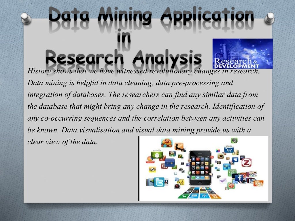 Application of data mining