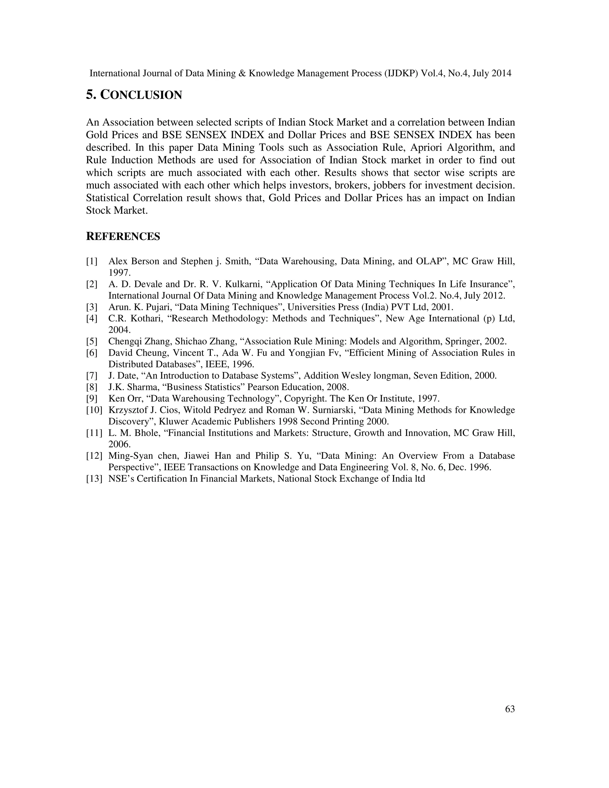 Application of data mining tools for | PDF