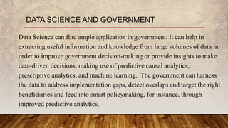 Application of data science on public policy.pptx