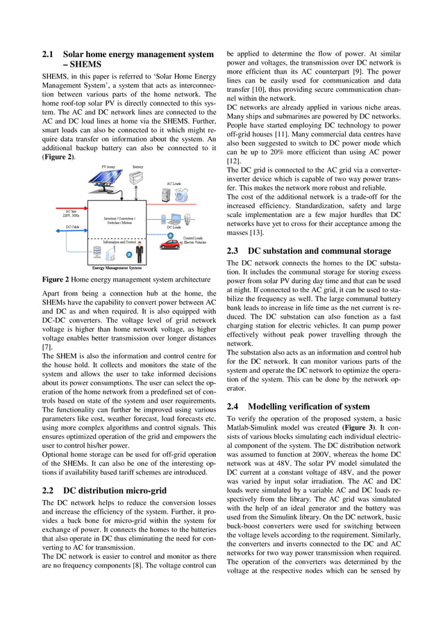 Application Of Dc Micro Grids For Integration Of Solar Home Systems In