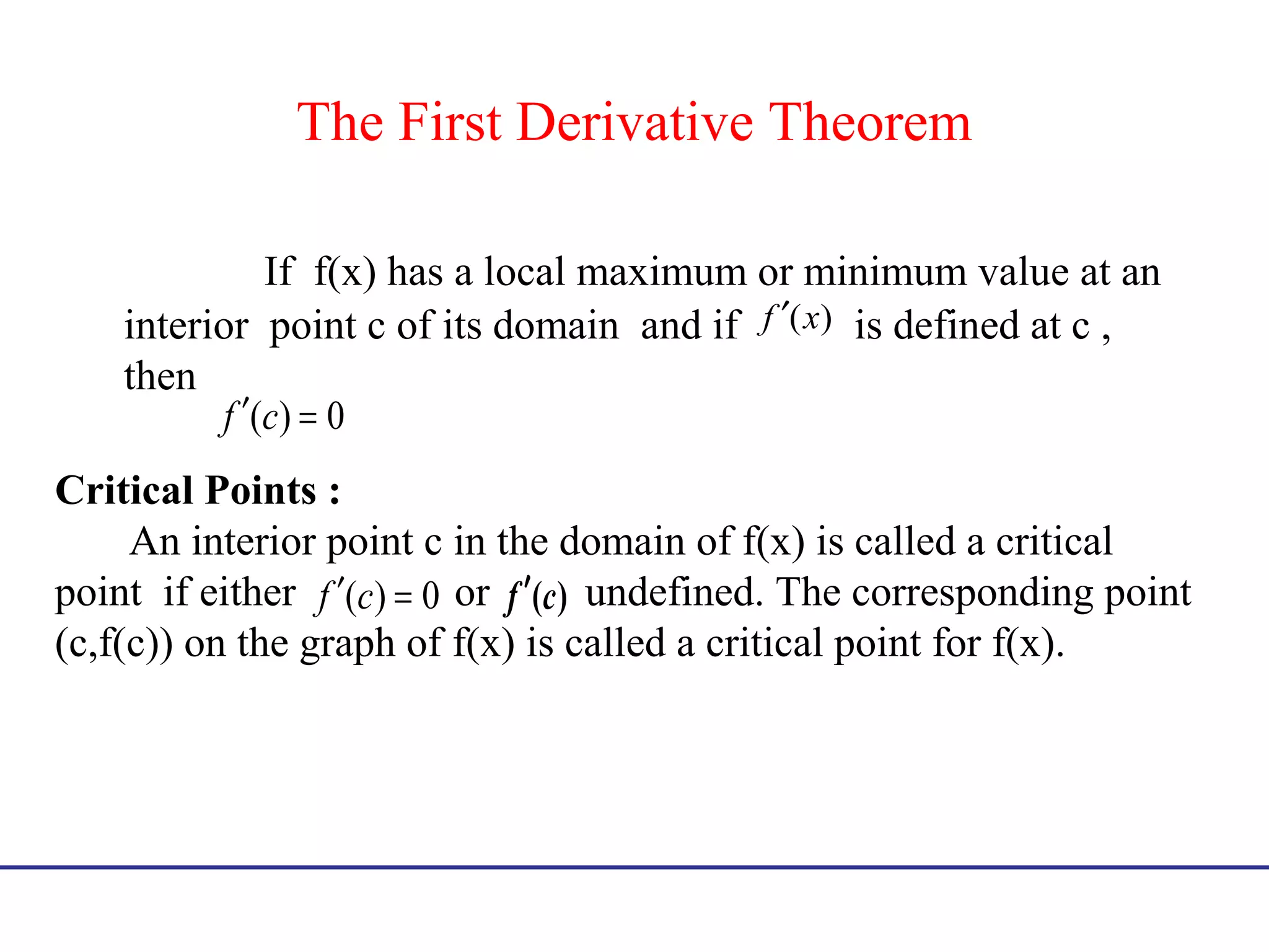 Application of derivative | PPT
