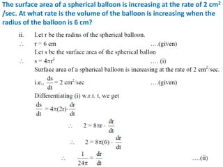Application of derivatives | PPTX