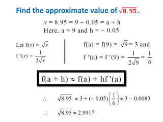Application of derivatives | PPTX