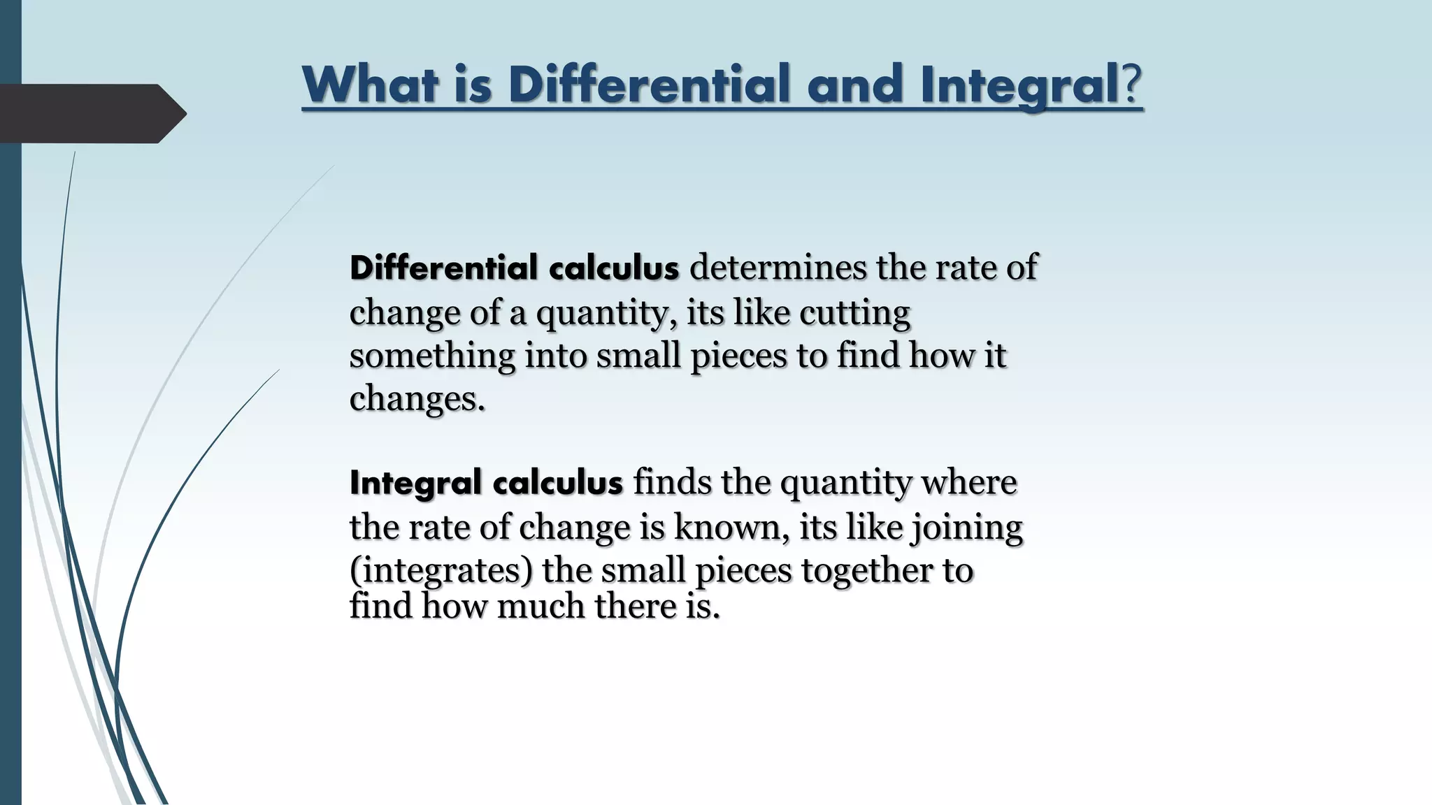 Application of differential and integral | PPTX