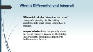 Application of differential and integral | PPTX