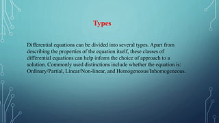 Application of differential equation in ETE | PPTX