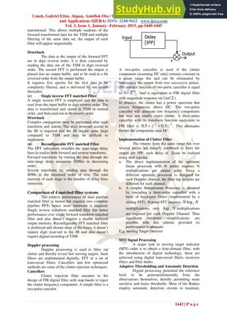 Application Of Digital Signal Processing In Radar Signals | PDF | Digital Audio | Computer ...
