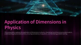 Application of Dimensions in.pdf.......... | PPT