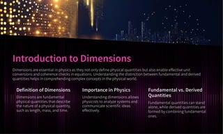 Application of Dimensions in.pdf.......... | PPT