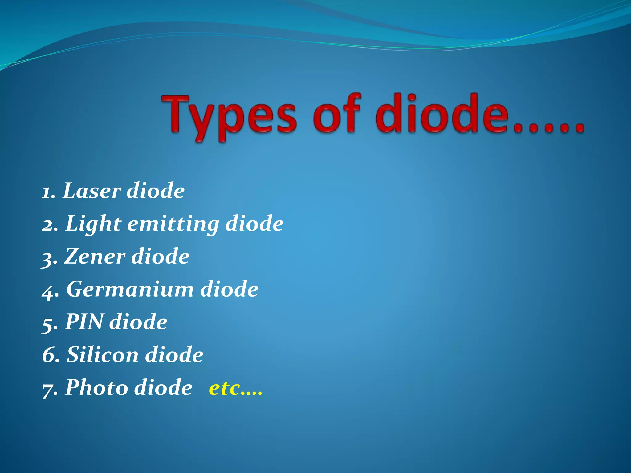 Application of diode | PPTX