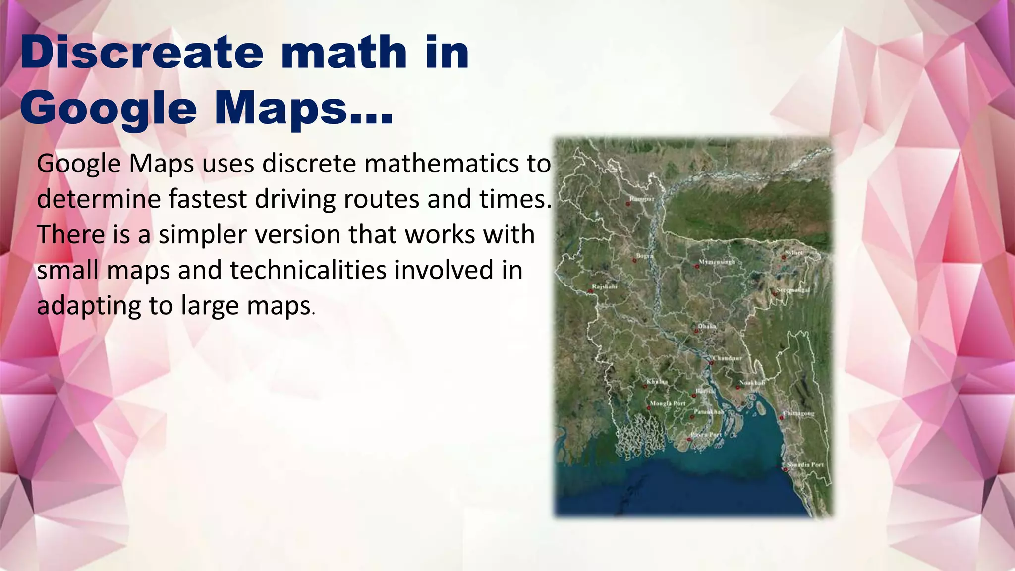 Application of discrete math in real life | PPTX
