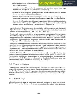 Application Of Distributed AI And Cooperative Problem Solving To Telecommunications | PDF