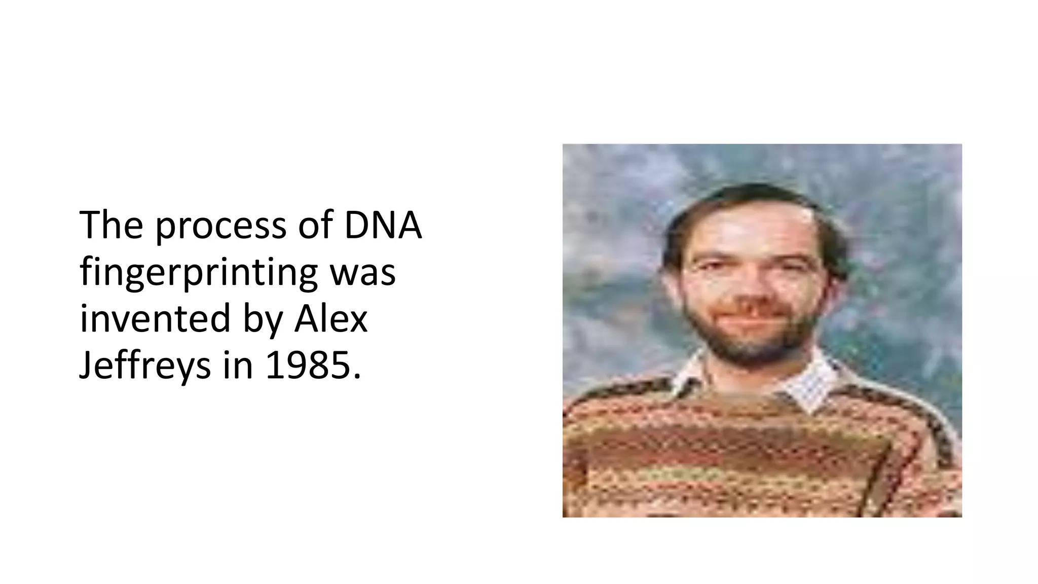 Application of dna fingerprinting | PPTX