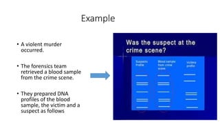 Application of dna fingerprinting | PPTX