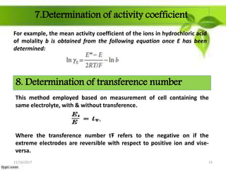 Application of e.m.f measurement | PPTX