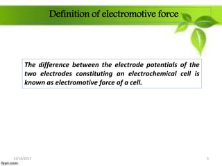 Application of e.m.f measurement | PPTX