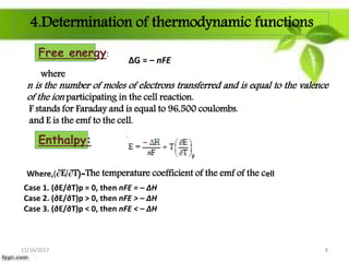 Application of e.m.f measurement | PPTX