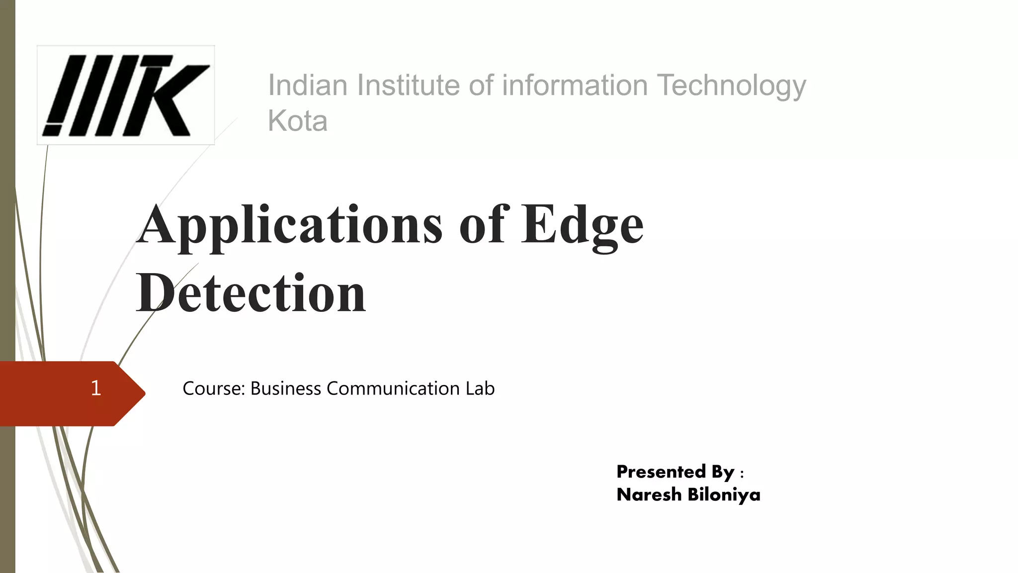 Application Of Edge Detection Pptx