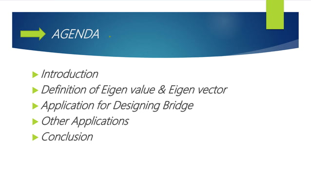 Application Of Eigen Value Eigen Vector To Design Pptx