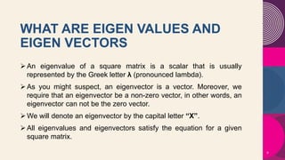 Application of Eigenvalues and Eigenvectors: Understanding Concepts, Practical Examples, and ...