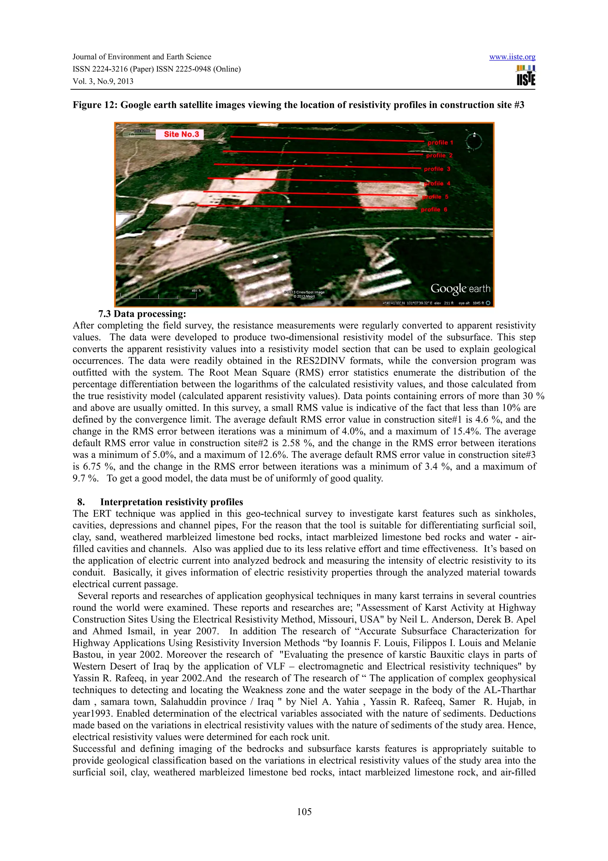 Application of electrical resistivity tomography (ert) and arial ...