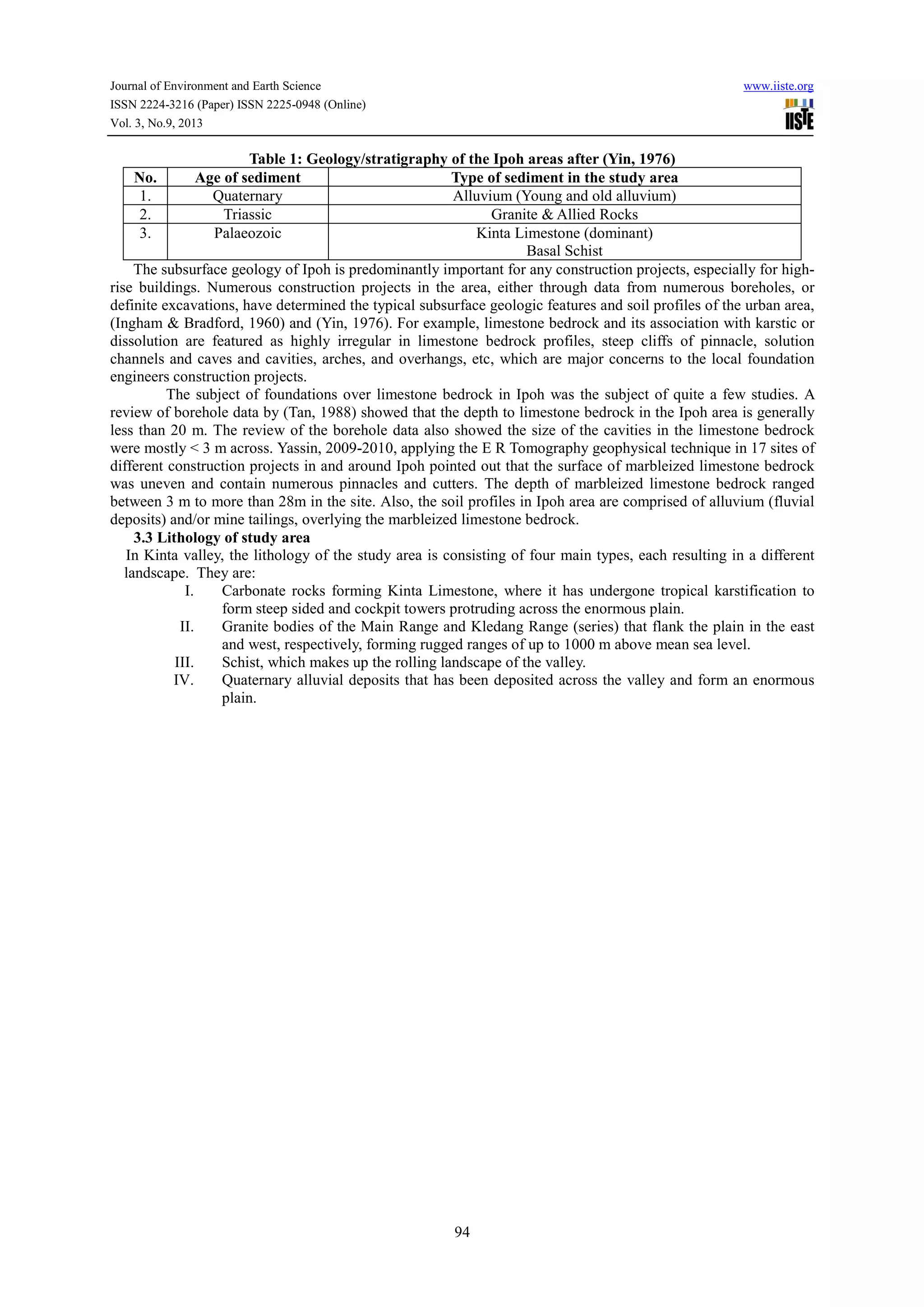 Application of electrical resistivity tomography (ert) and arial ...