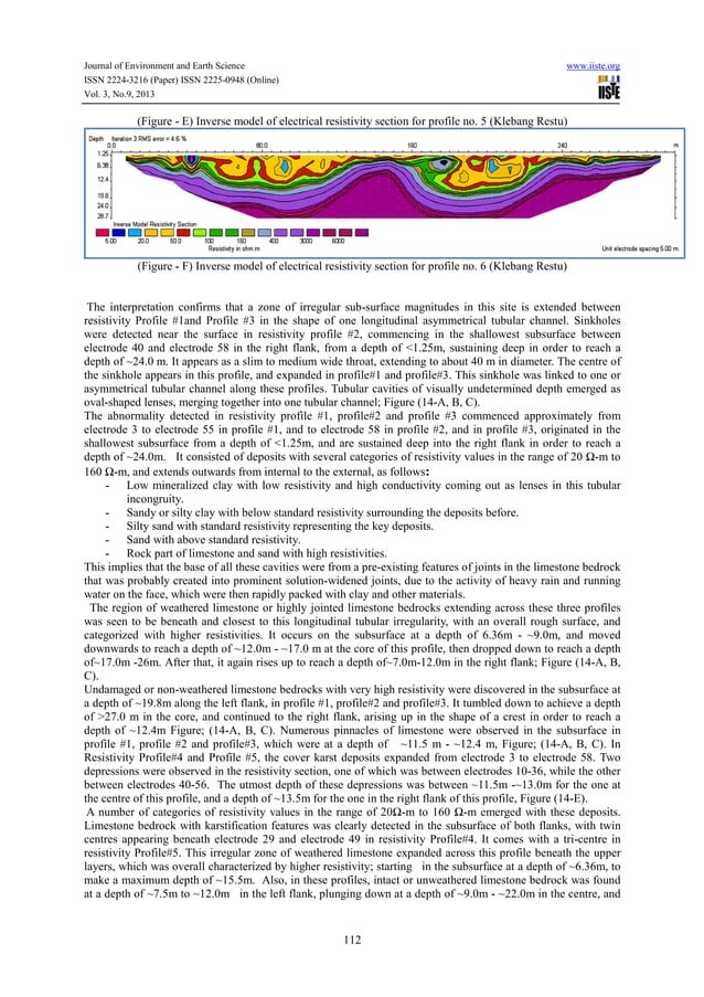 Application of electrical resistivity tomography (ert) and arial photographs techniques in geo ...