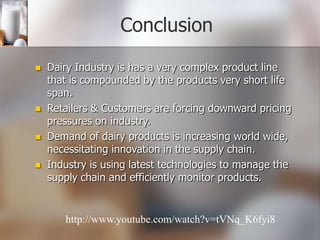 Application of electronic enablers for supply chain management of dairy ...
