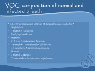 Application of electronic nose for rapid diagnosis of tuberculosis | PPT