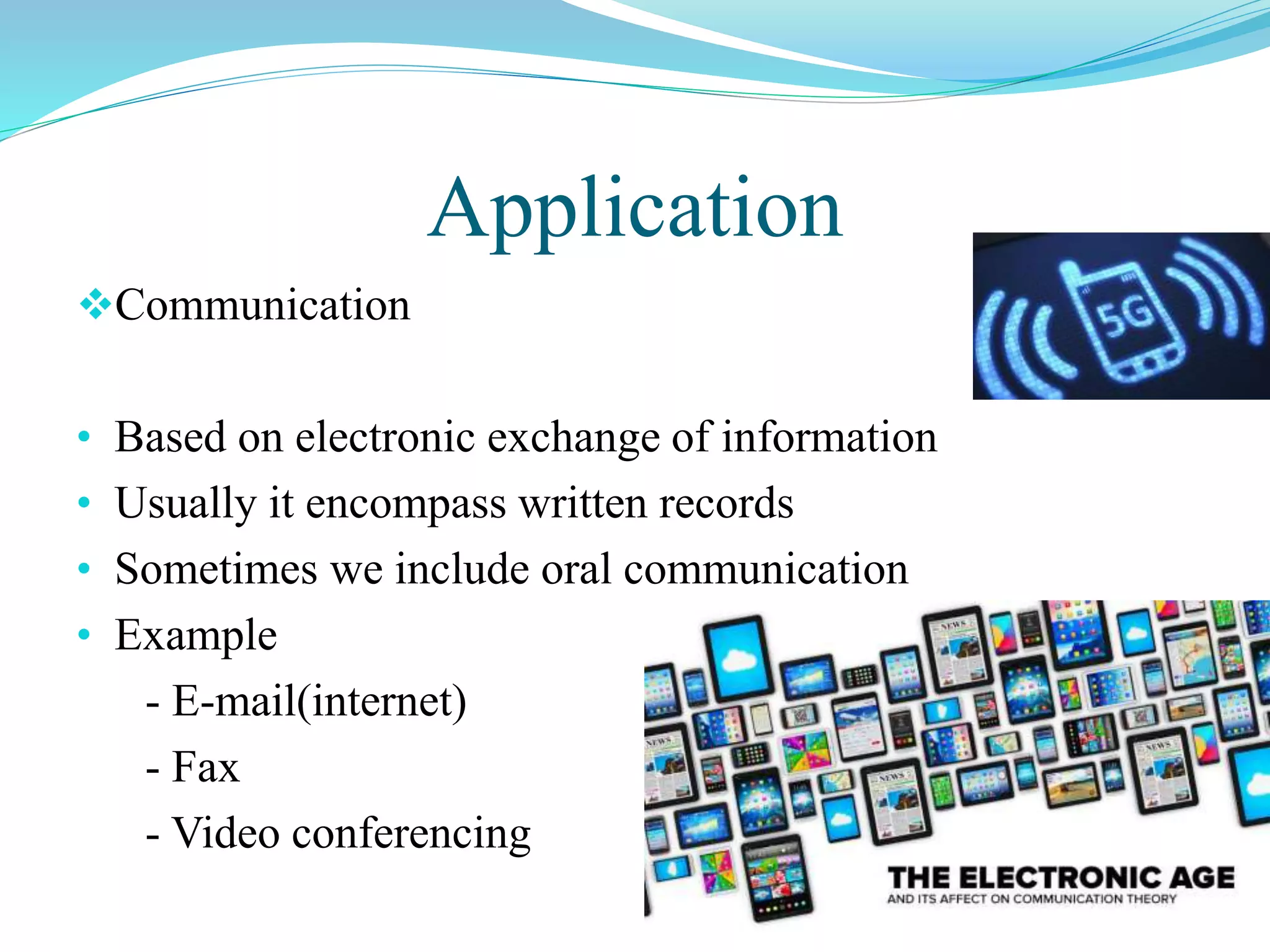Application of electronics and electrical devices | PPTX