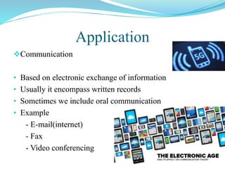 Application of electronics and electrical devices | PPTX | Technology ...
