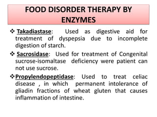 Application of enzymes | PPTX