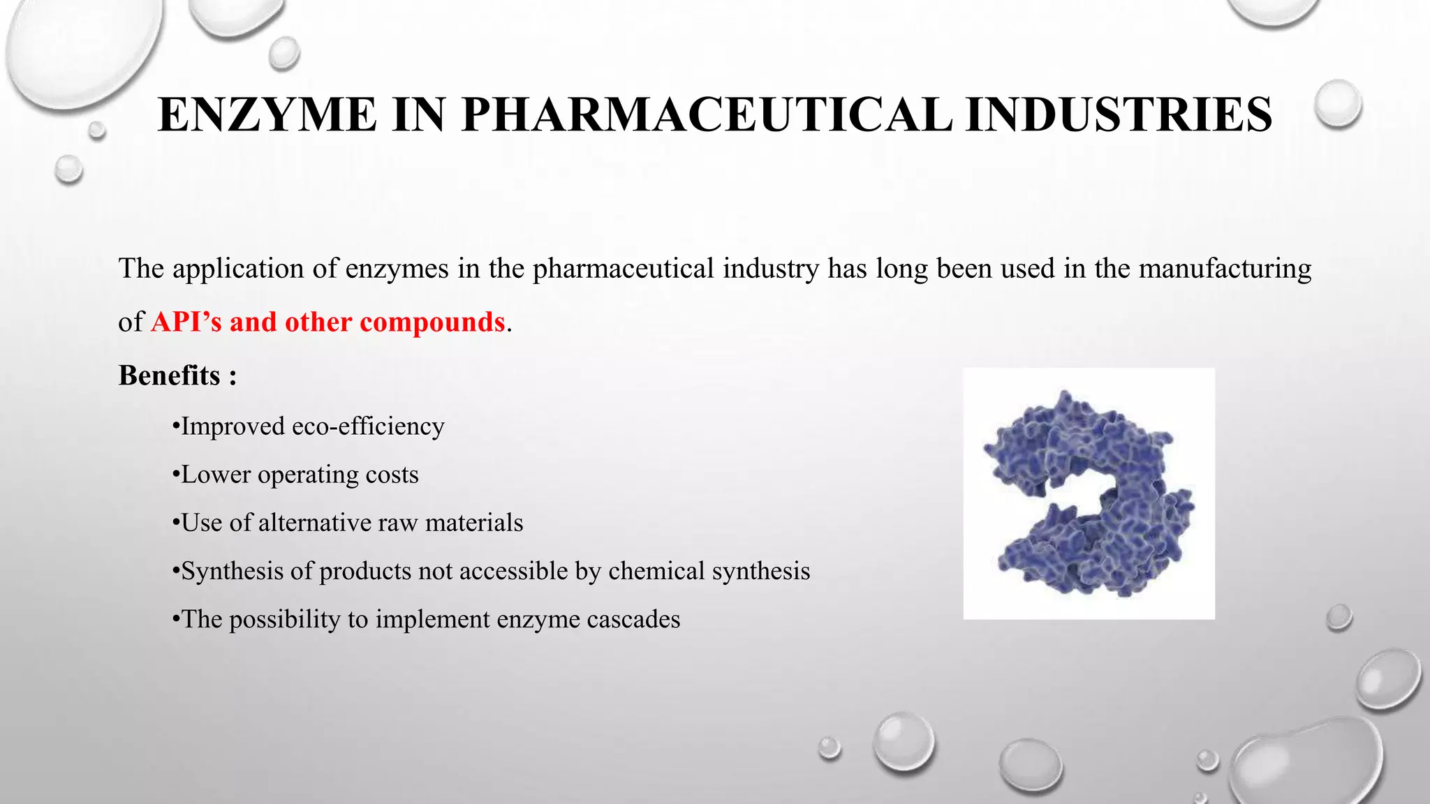 APPLICATION OF ENZYMES FOR PHARMACEUTICAL INDUSTRIES.pptx