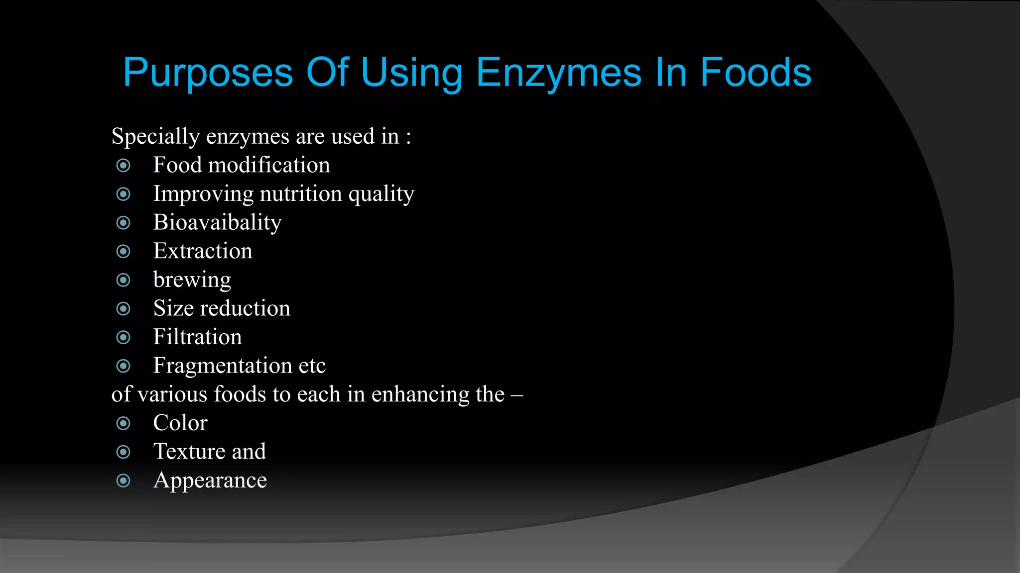 Application of enzymes in food industries | PPTX