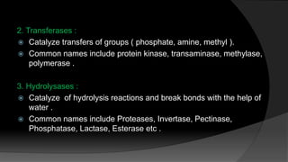 Application of enzymes in food industries | PPTX
