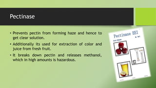 Application of enzymes in food industry | PPTX