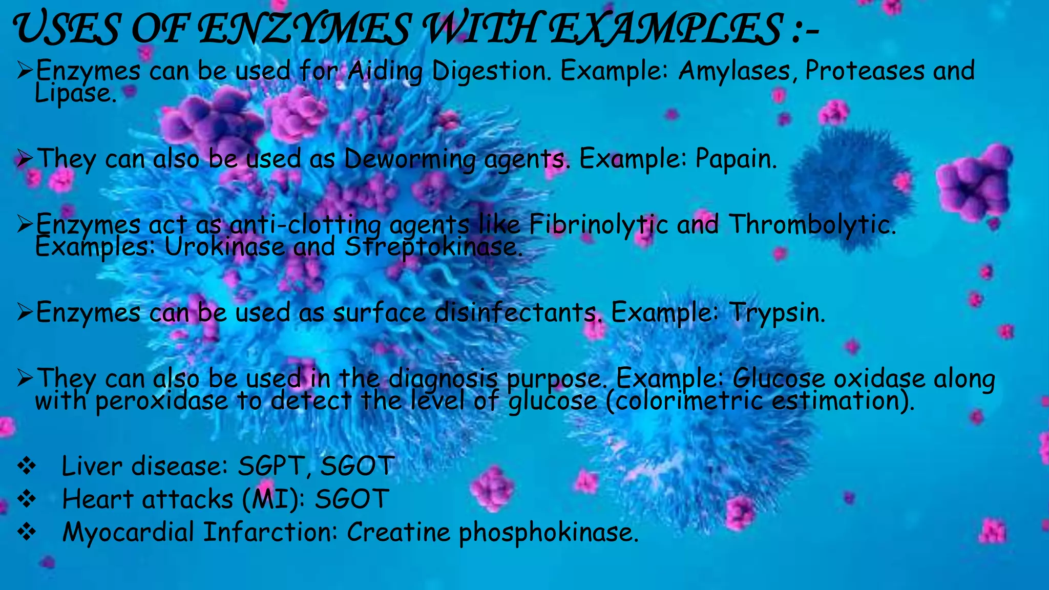 APPLICATION OF ENZYMES IN MEDICINE.pptx | Digestive Disorders ...
