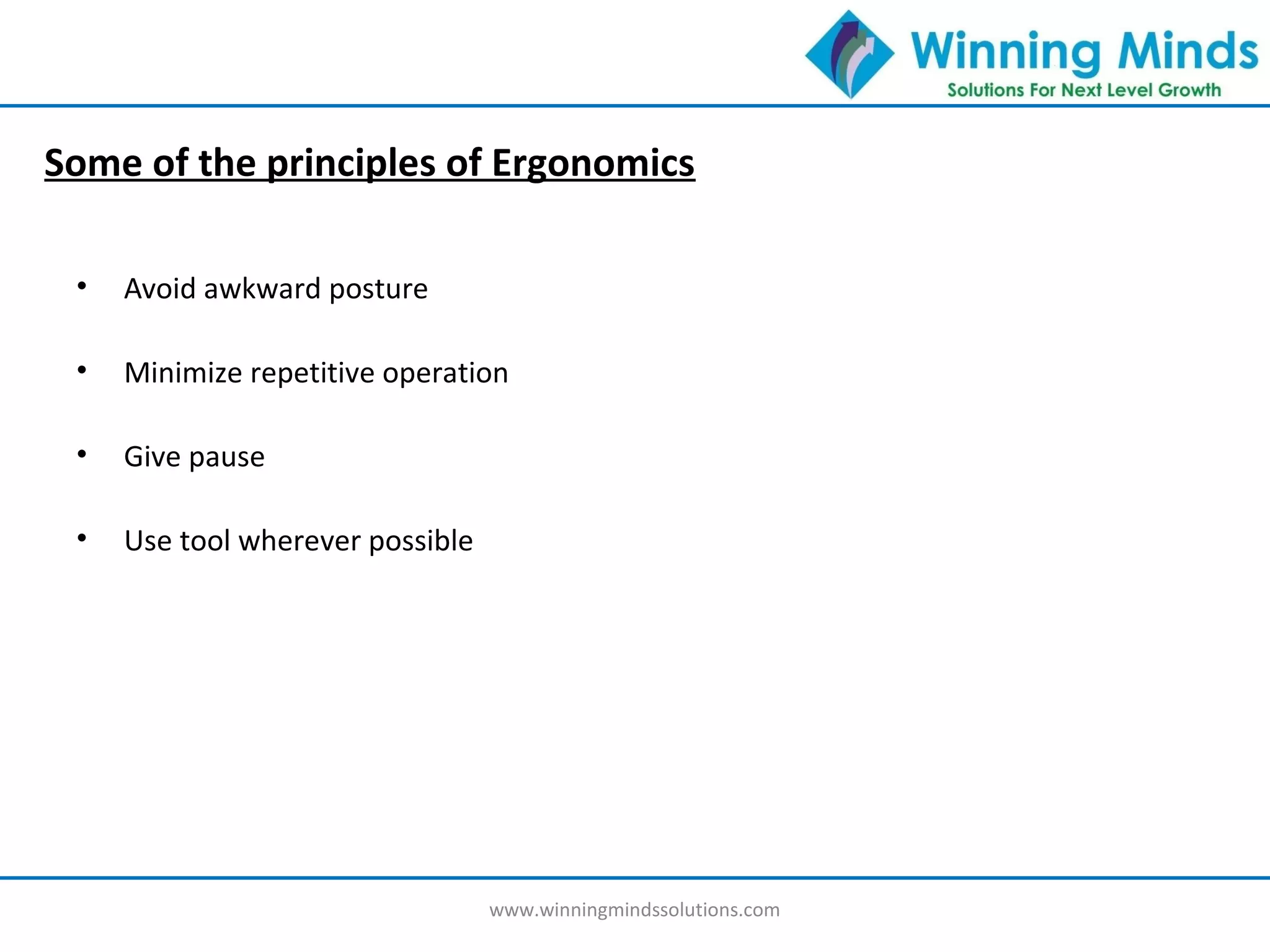 Application of ergonomics for SME workplace productivity and safety ...