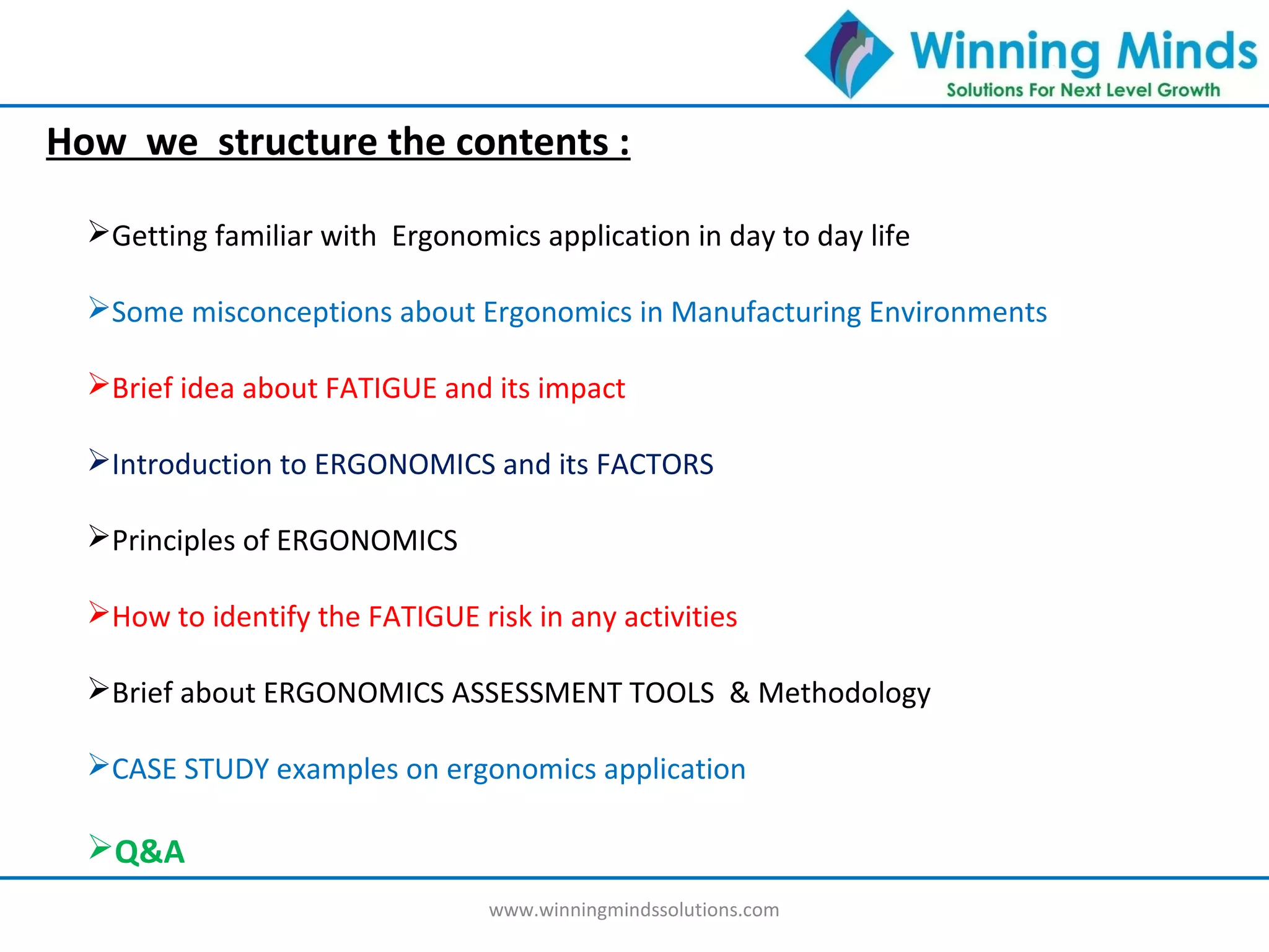 Application of ergonomics for SME workplace productivity and safety ...