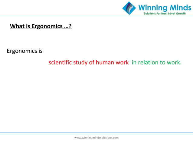 Application of ergonomics for SME workplace productivity and safety ...