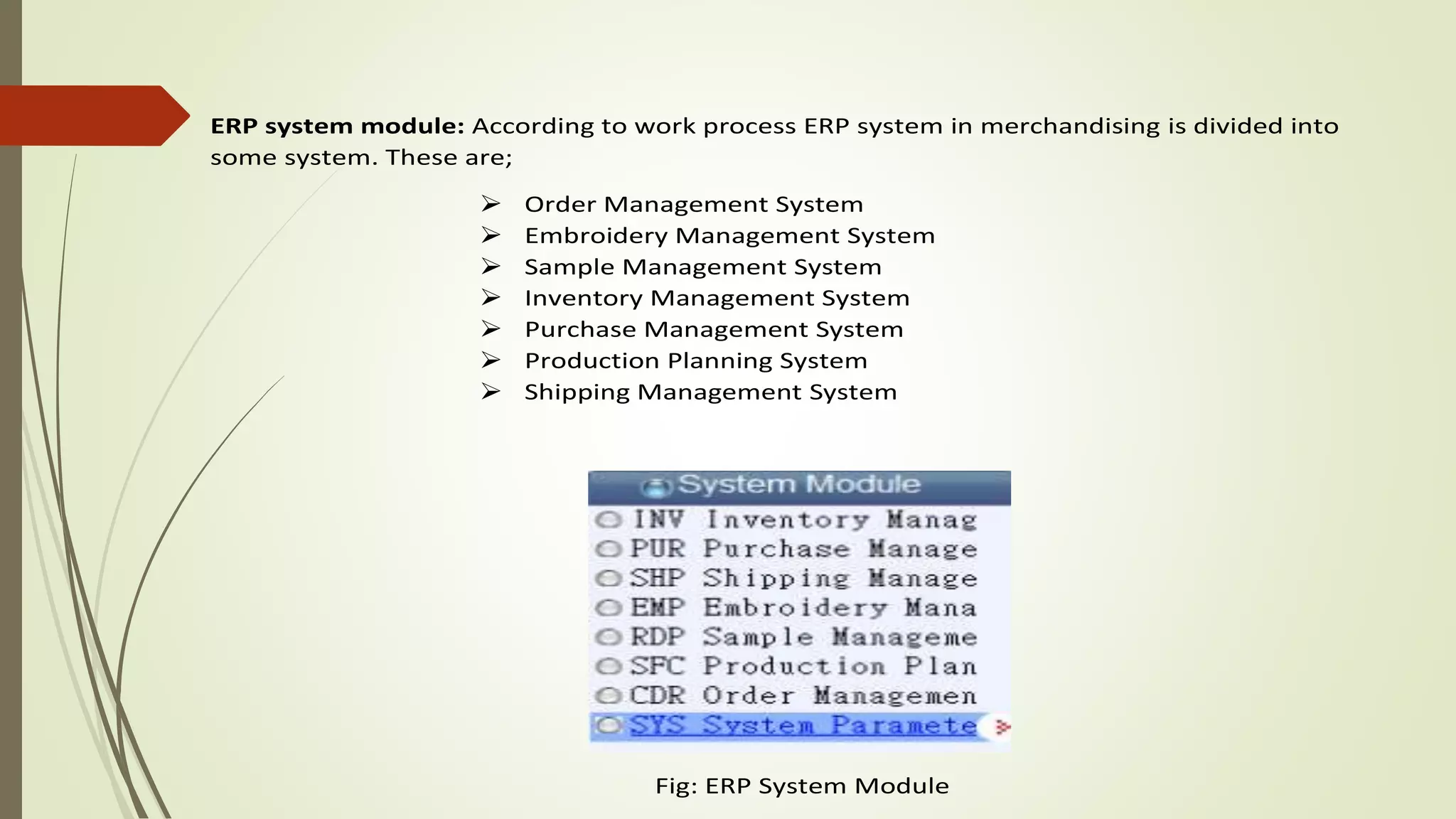 Application of ERP in garments merchandising | PPT